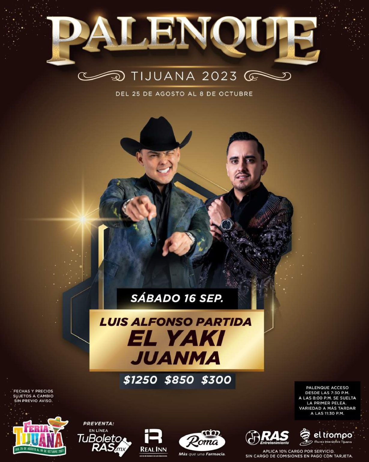 El Yaki y Juanma en el Palenque Tijuana 2023 - Conciertos