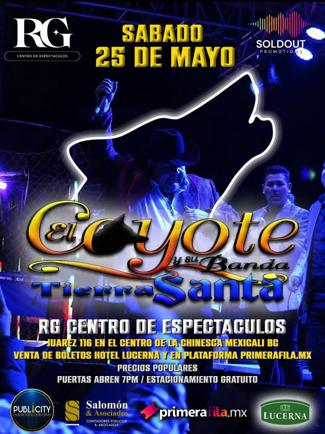 El Coyote y su Banda Tierra Santa en Mexicali 2024