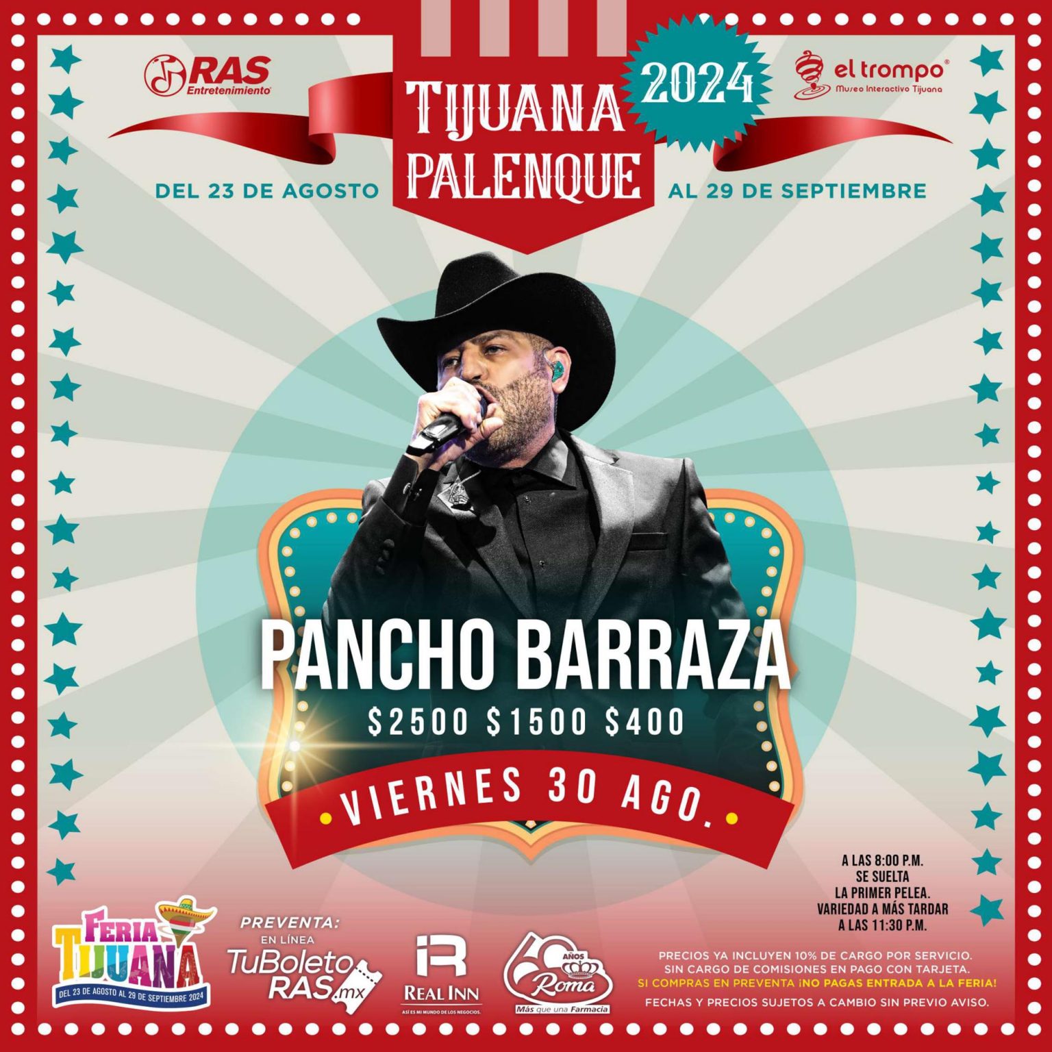 Pancho Barraza en el Palenque de la Feria Tijuana 2024
