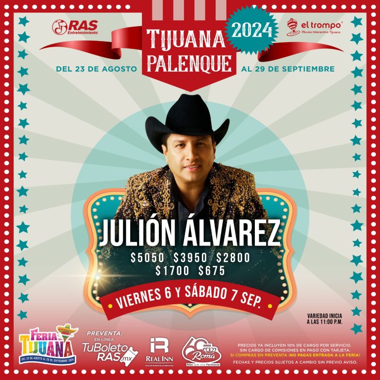 Julión Álvarez en el Palenque de la Feria Tijuana 2024