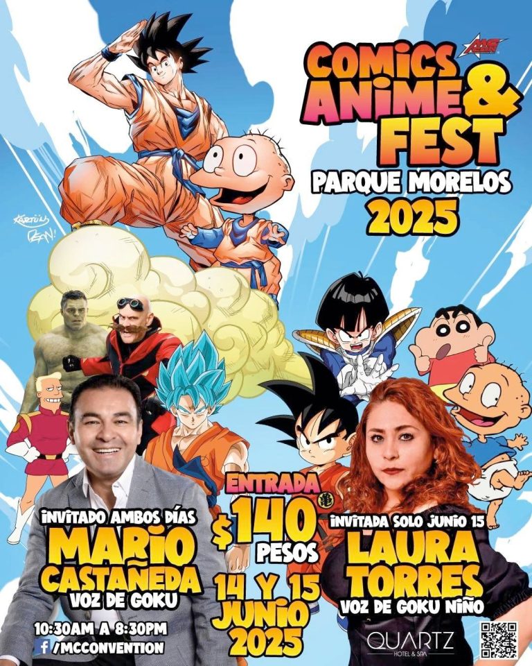 Comics & Anime Fest Tijuana 2025 con Mario Castañeda y Laura Torres