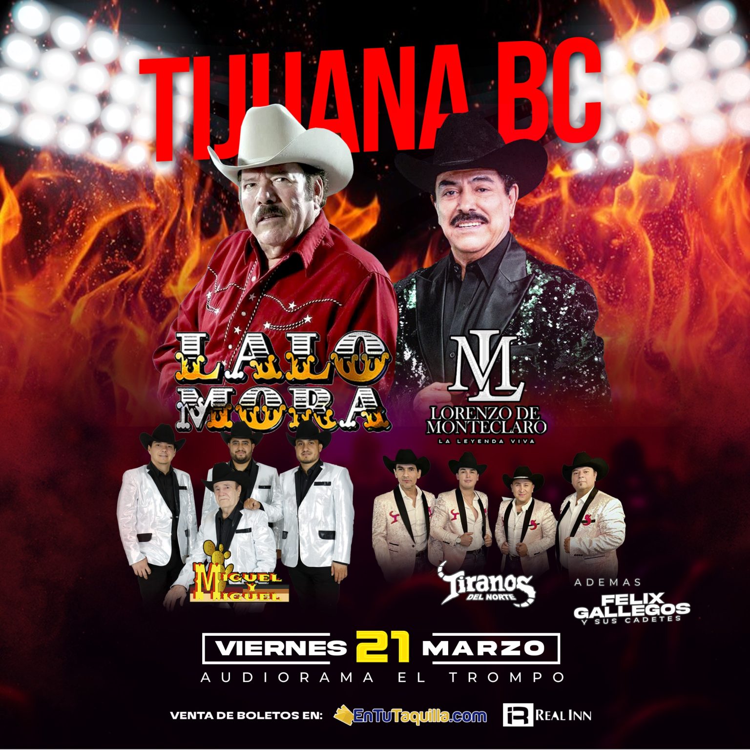 Lalo Mora, Lorenzo Monteclaro y más en Tijuana 2025