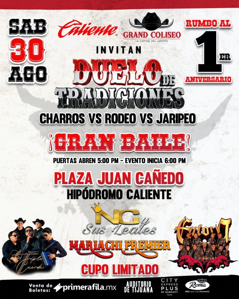 Duelo de Tradiciones en Tijuana 2025: Charros vs Rodeo en Plaza Juan Cañedo