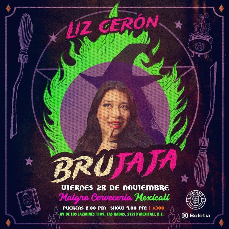 Liz Cerón en Mexicali 2025: Presentación de “Brujaja” en Malgro Cervecería