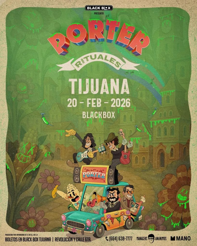 Porter en Tijuana 2026: Concierto en Black Box con la gira “Rituales”