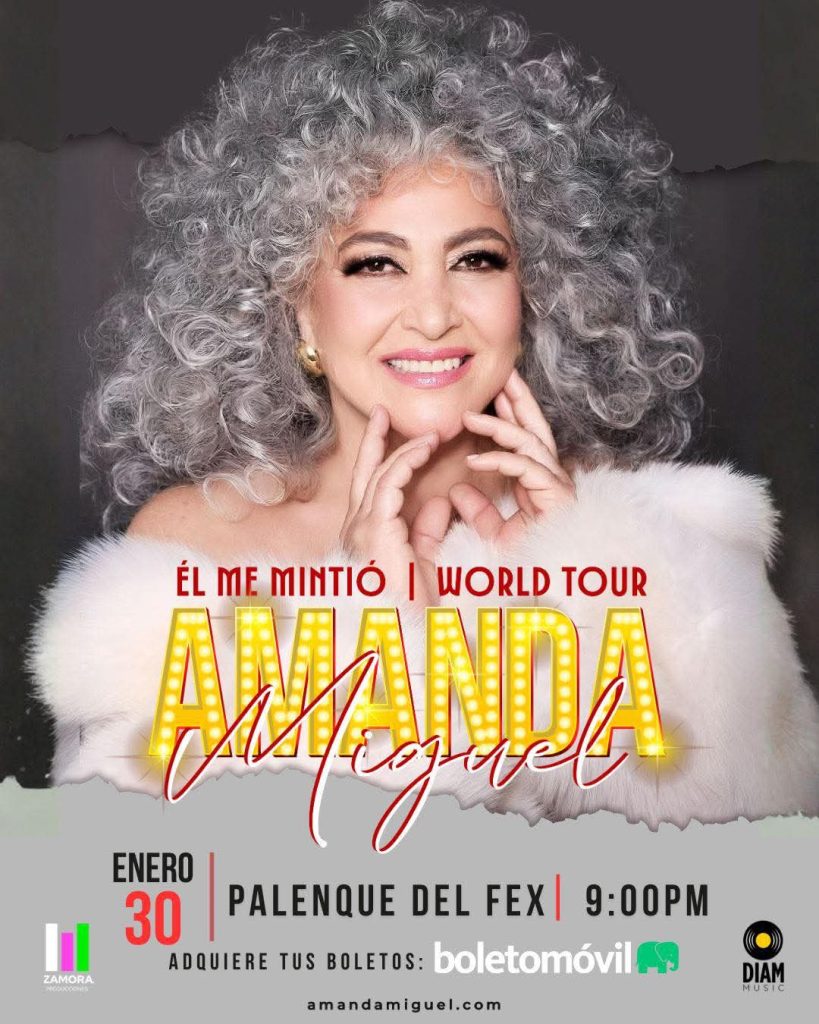 Amanda Miguel en Mexicali 2026: Concierto en el Palenque del FEX con su ...