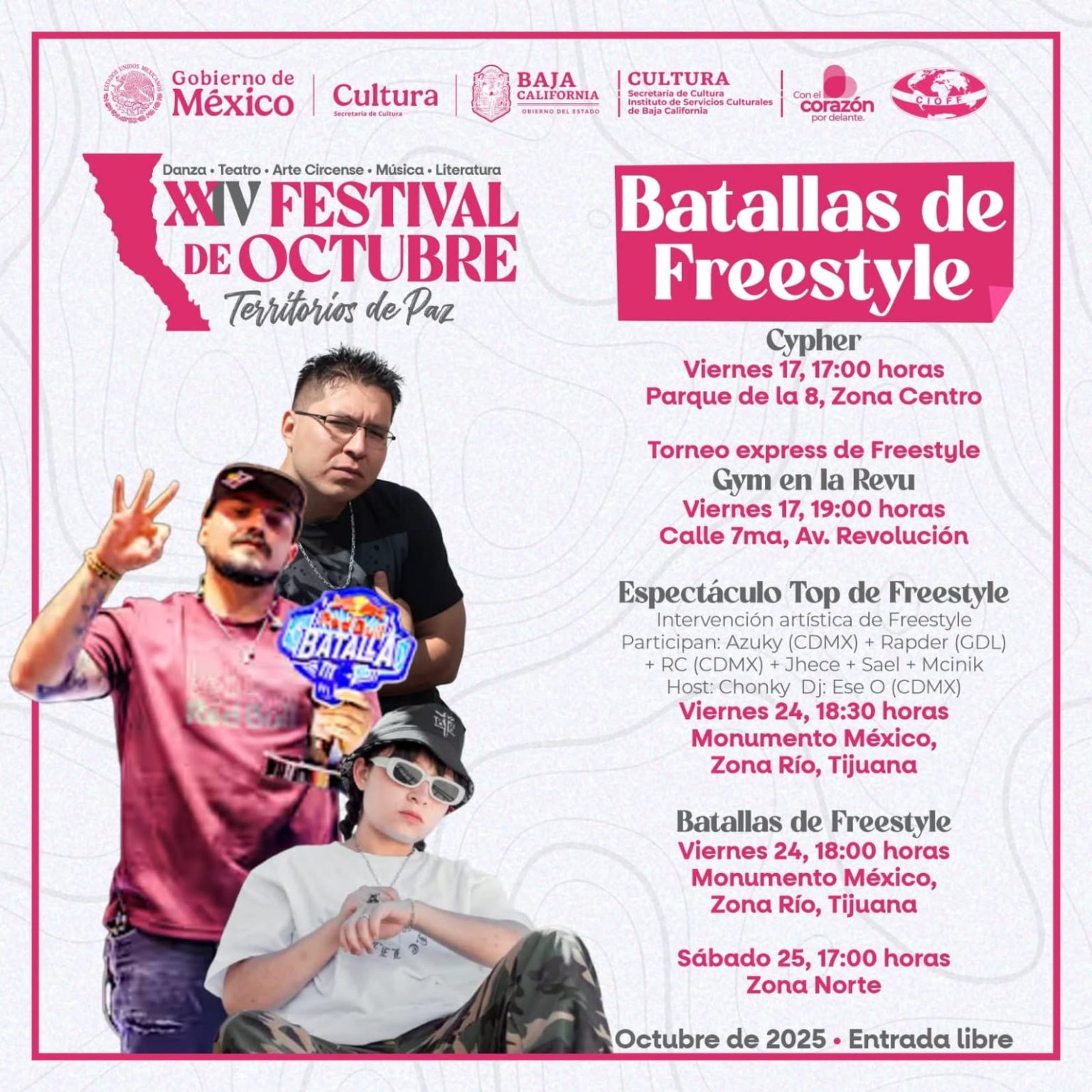 Batallas de Freestyle en Tijuana 2025: Talento urbano en el Festival de ...