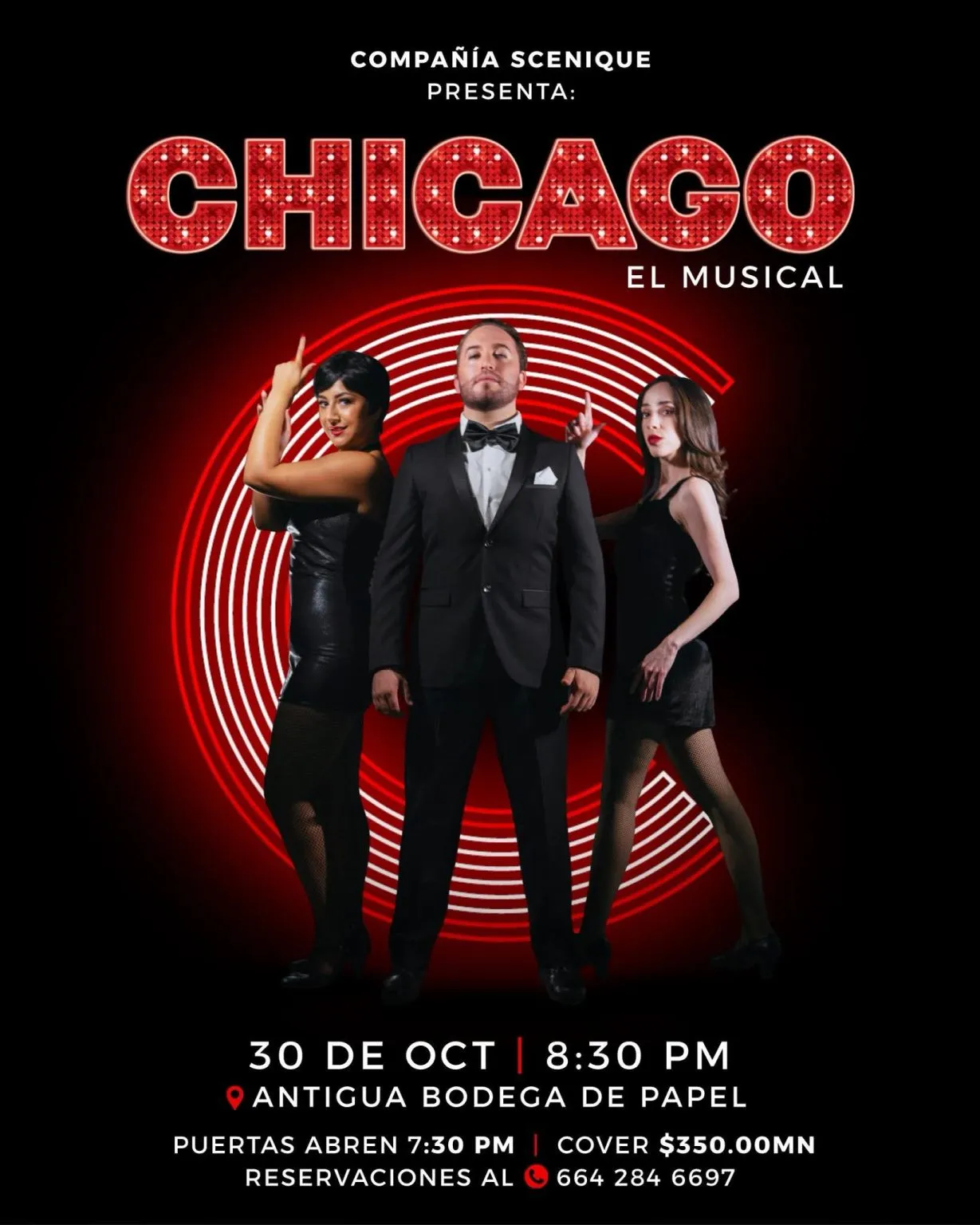 Chicago El Musical en Tijuana 2025: Función especial en La Antigua Bodega de Papel