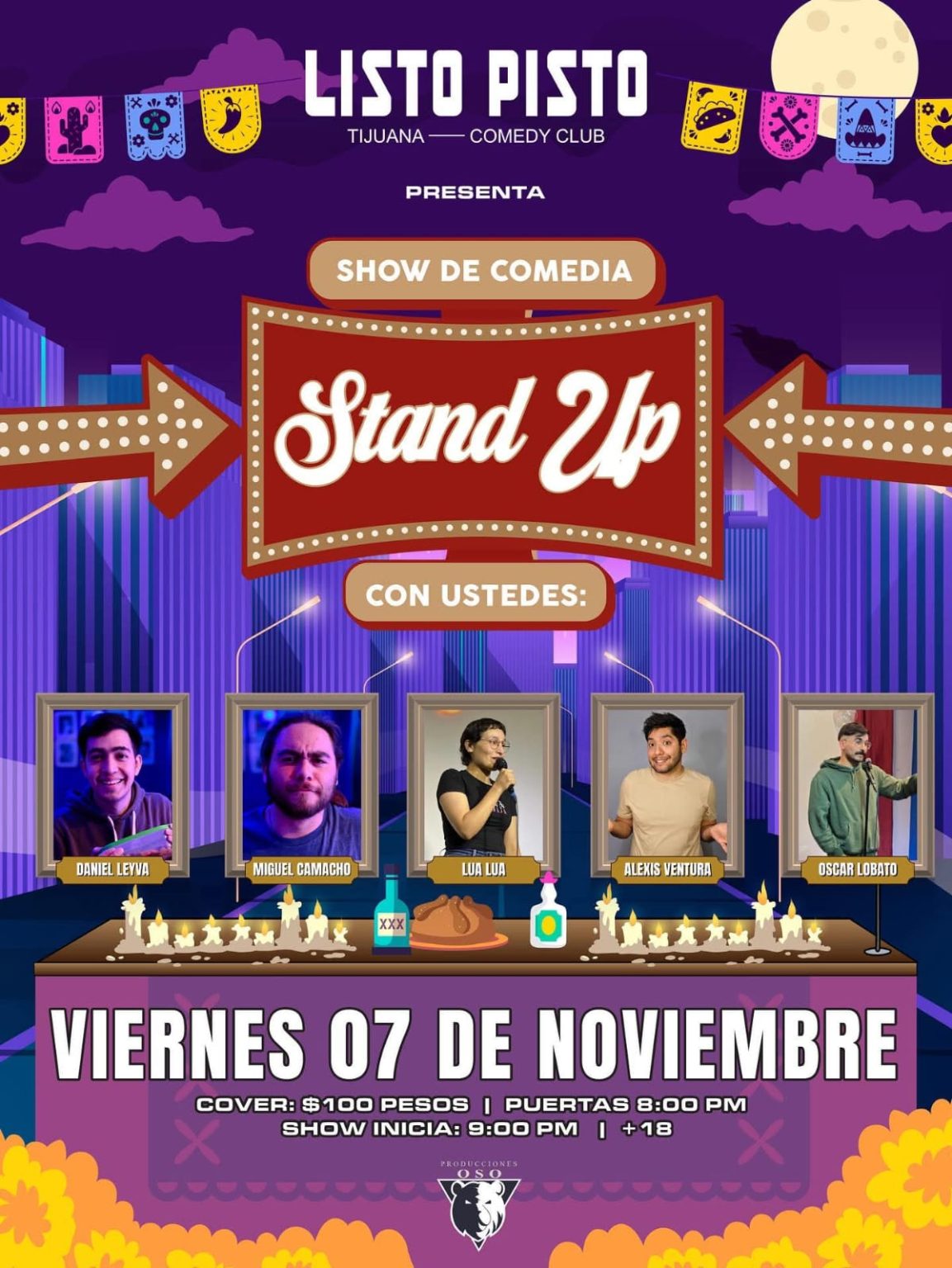 Show de Comedia en Tijuana 2025: Noche de Risas en Listo Pisto
