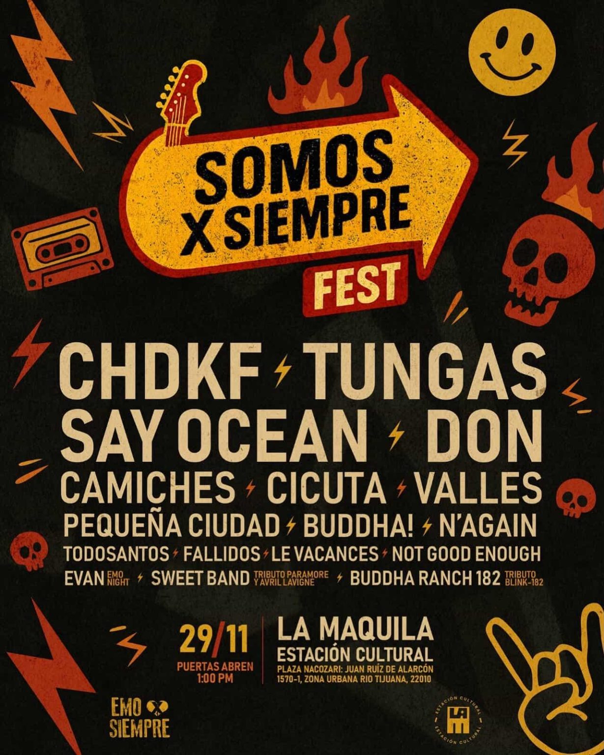 Somos X Siempre Fest en Tijuana 2025 reunirá lo mejor del punk rock y ...