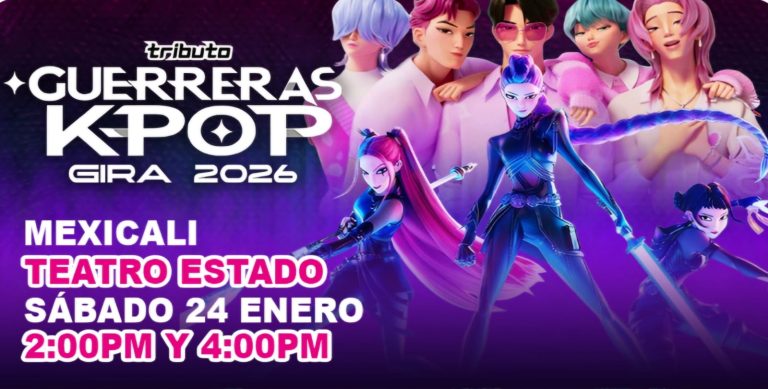 Tributo Guerreras K-Pop en Mexicali 2026: funciones en Teatro del Estado