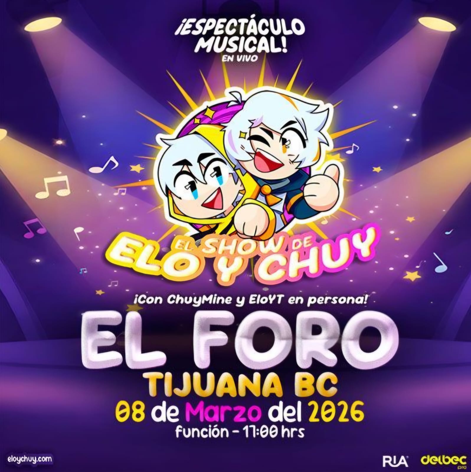 El Show de Elo y Chuy en Tijuana 2026: función en El Foro
