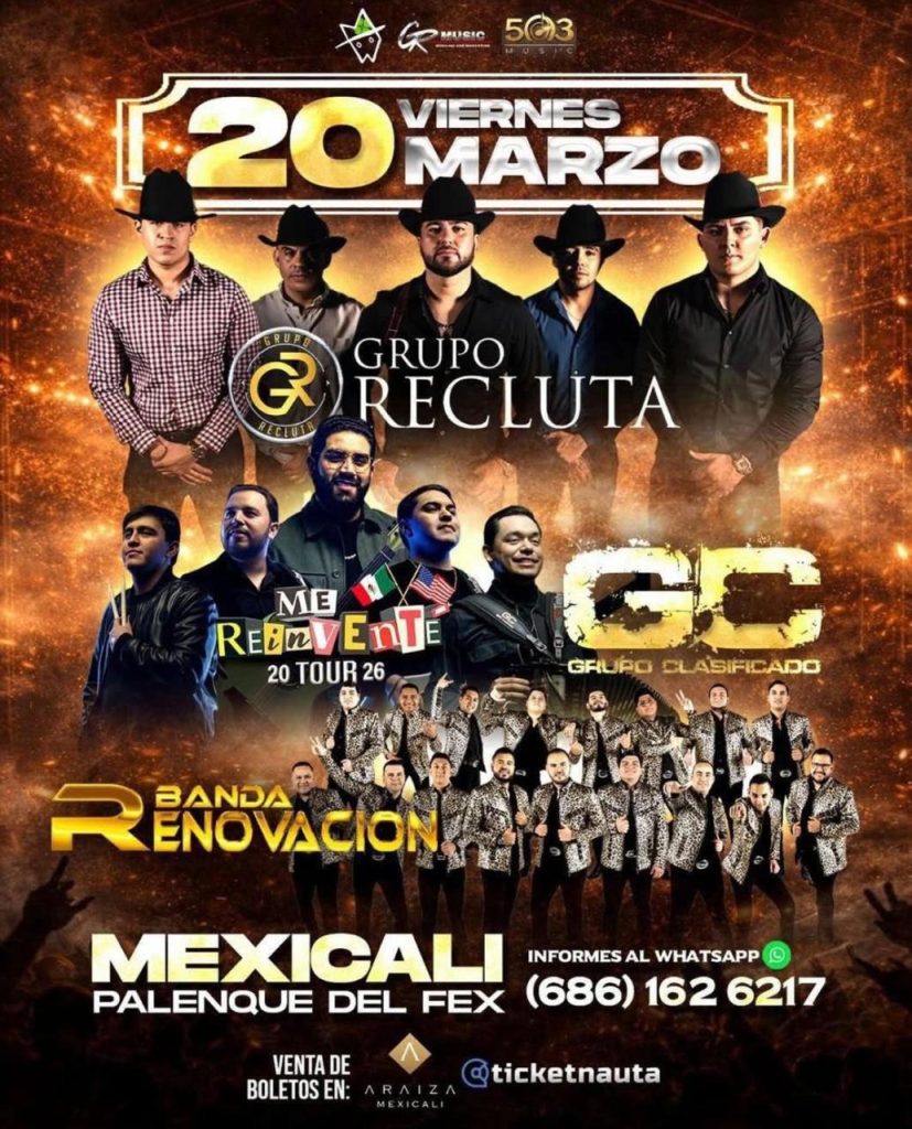 Grupo Recluta y Grupo Clasificado en Mexicali 2026 en el FEX