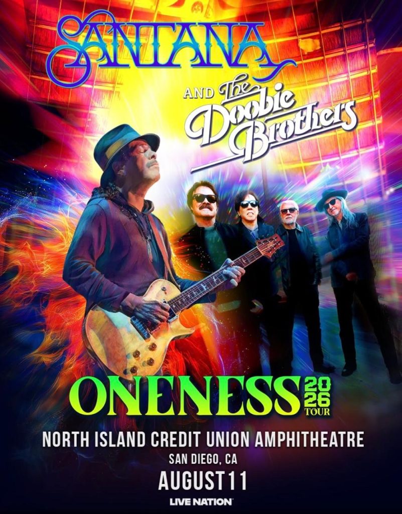 Santana and The Doobie Brothers en San Diego 2026: concierto en North ...