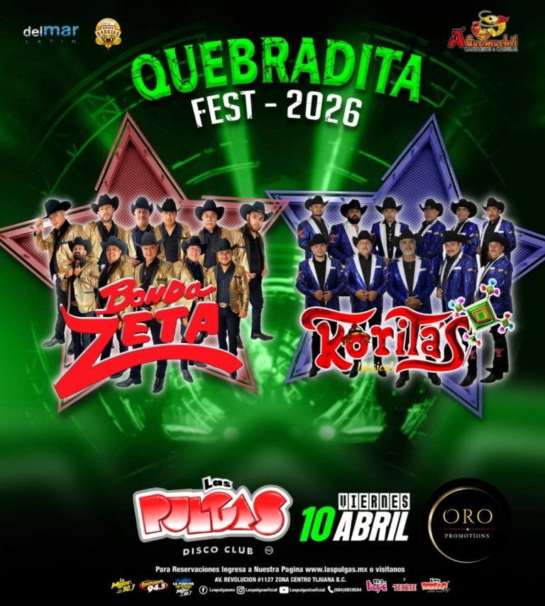 Quebradita Fest en Tijuana 2026 con Banda Zeta y Koritas Musical