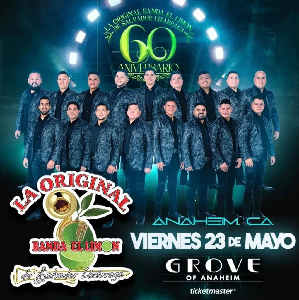 La Original Banda El Limón en Anaheim 2026: fecha y sede
