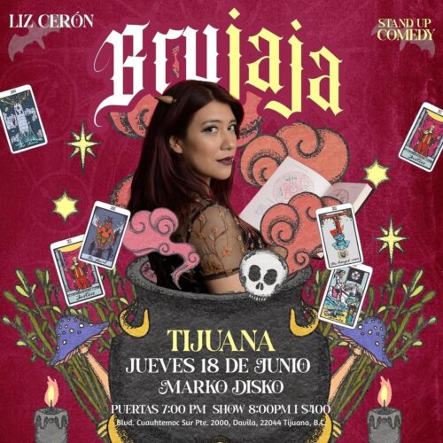Liz Cerón en Tijuana 2026: stand up en Marko Disko
