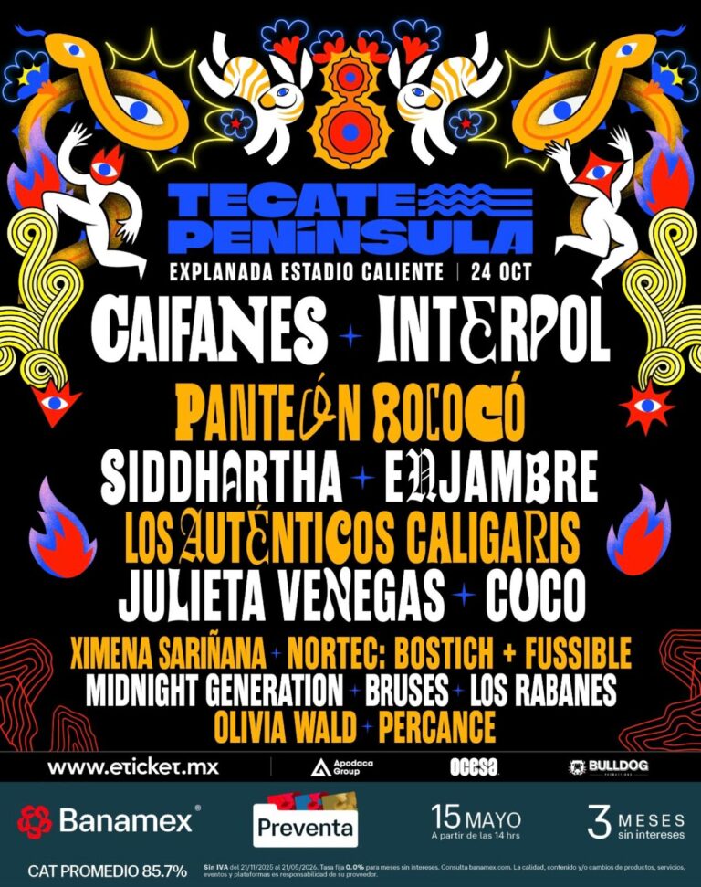 Tecate Península en Tijuana 2026: fecha, lineup, sede y boletos