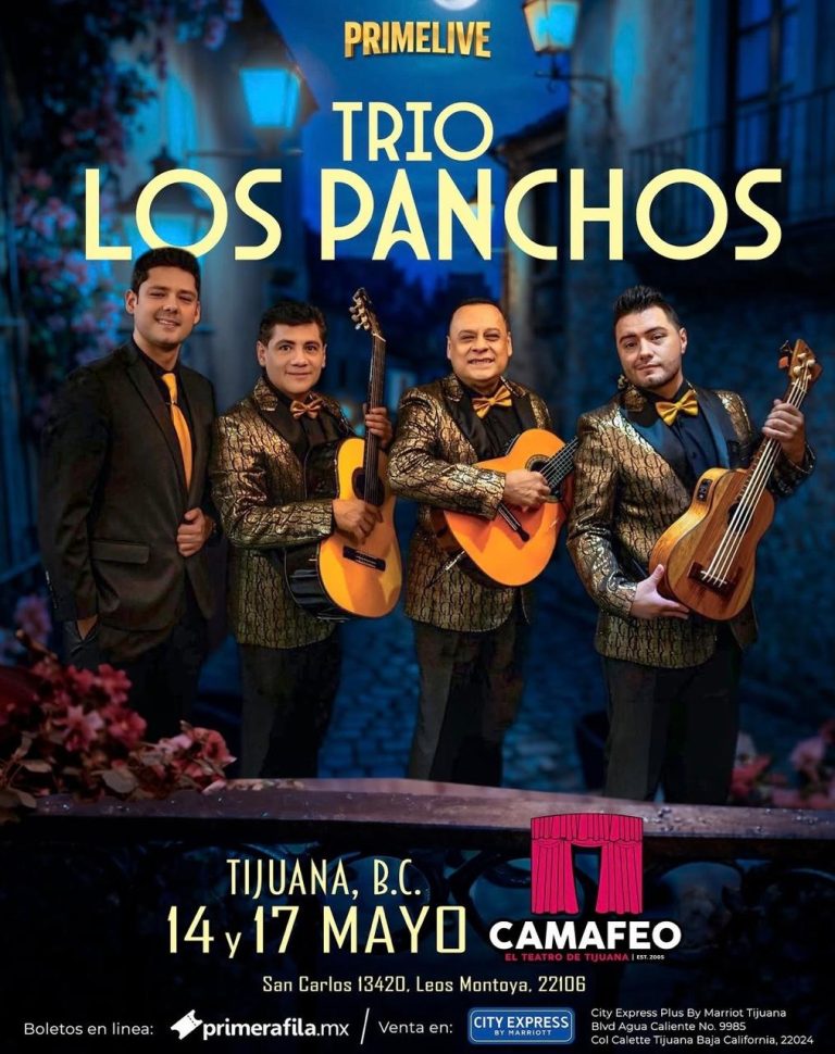 Trío Los Panchos en Tijuana 2026: fechas en CamaFeo