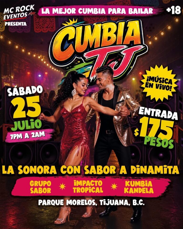 Cumbia TJ en Tijuana 2026: noche de baile en Parque Morelos