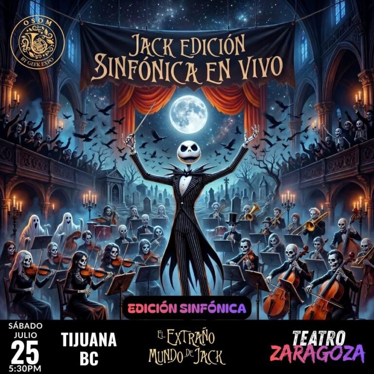 El Extraño Mundo de Jack en Tijuana 2026: concierto sinfónico en vivo